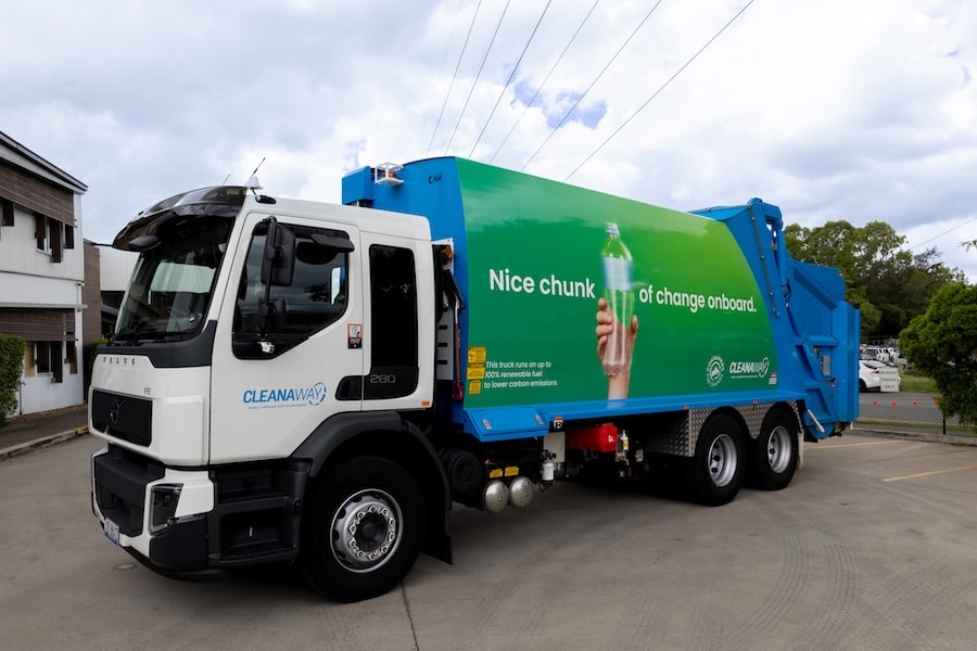 Containers for Change trucks go green with renewable diesel - Waste ...